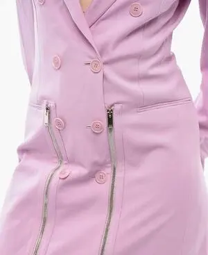 Stella McCartney Long-sleeve Front-zip Blazer Dress