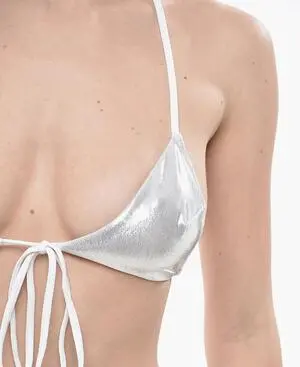 Dsquared2 Metallic Halterneck Bikini Top