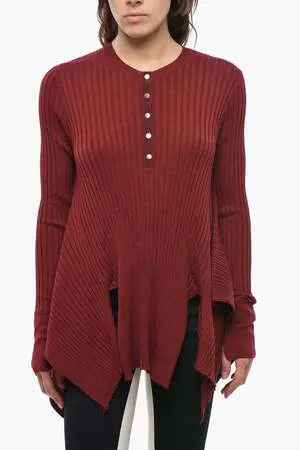 Stella McCartney Ribbed Crewneck Sweater - Red