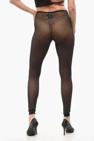Dsquared2 Tights With All-over Crystals