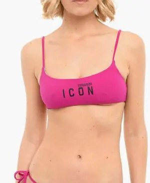 Dsquared2 Icon Printed Bikini Top