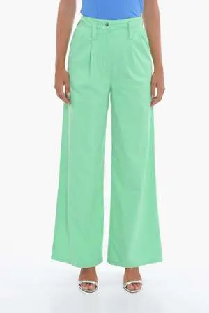 ROTATE BY BIRGER CHRISTENSEN Naya Flared Trousers - Green
