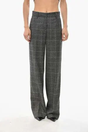 True Royal Nadya District Check Trousers - Gray