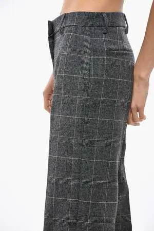 True Royal Nadya District Check Trousers