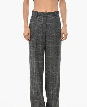 True Royal Nadya District Check Trousers