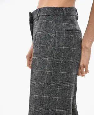 True Royal Nadya District Check Trousers