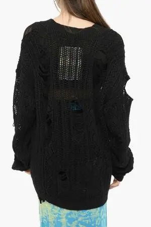 RAMAEL Maxi V-neck Top