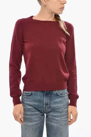 Malo Crew-neck Long-sleeve Sweater - Red