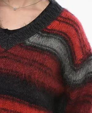 Dior Unbalanced Striped Sweater