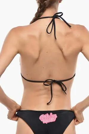 Dsquared2 Triangle Bikini Top With Logo Rings