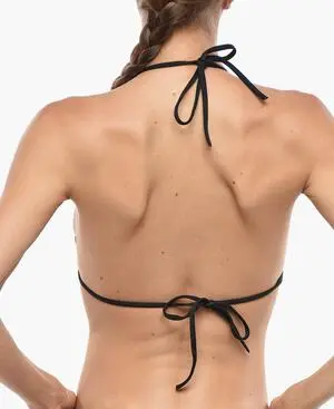 Dsquared2 Triangle Bikini Top With Logo Rings
