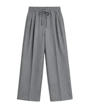 THE FRANKIE SHOP Elasticated Pleated Joggers - Gray