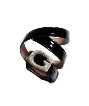 Gucci Thin Belt With G Motif Buckle
