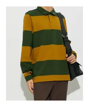 Paul Smith Striped Long Sleeve Polo Shirt