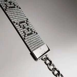 Gucci Thin Chain Belt With Double G Charm