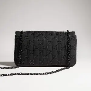 Gucci Jetset Gg Marmont Crystal Small Shoulder Bag