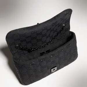 Gucci Jetset Gg Marmont Crystal Small Shoulder Bag