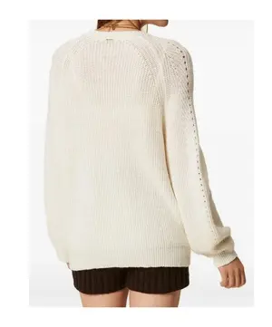 TWINSET Floral Appliqué Cardigan