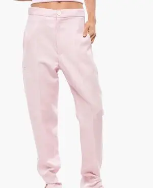 SETCHU Button-hem Tailored Trousers