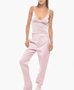 SETCHU Button-hem Tailored Trousers