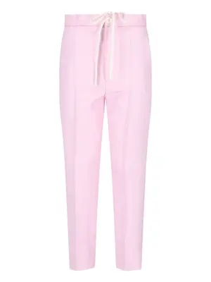 SETCHU Button-hem Tailored Trousers