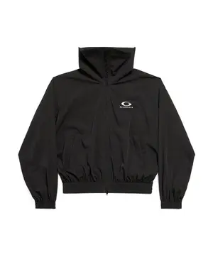 Balenciaga High Collar Tracksuit Jacket - Black