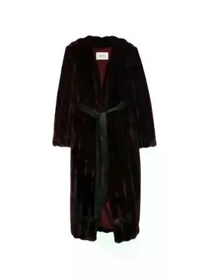 DUCIE Olivia Faux-fur Jacket - Red