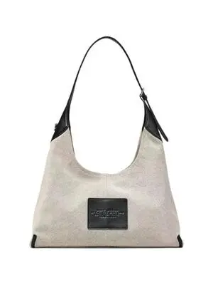 Marc Jacobs The Leather-trim Canvas Belted Sack Bag Tote Bag