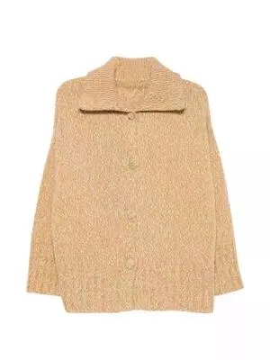 Liviana Conti Button-up Oversized Cardigan - Neutrals