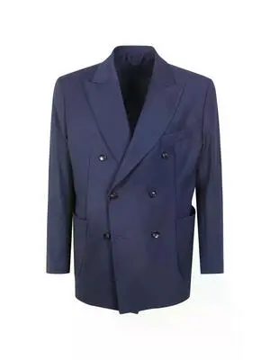 MICHAEL COAL Double-breasted Blazer - Blue