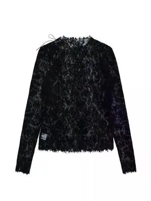 PAULINE DUJANCOURT Lydia Lace Top - Black