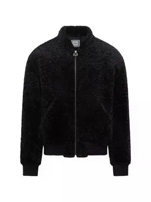 WOOYOUNGMI Textured Bomber Jacket - Blue