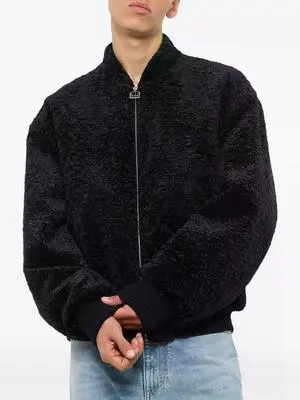 WOOYOUNGMI Textured Bomber Jacket
