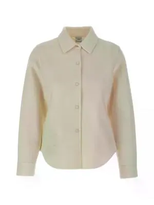 Aspesi Wool Beaver-effect Shirt - Neutrals