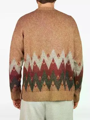 AMARANTO Crew Neck Sweater - Brown