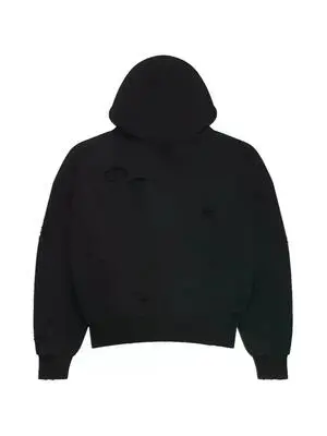 LOSTSHDWS Distressed Logo-patch Hoodie