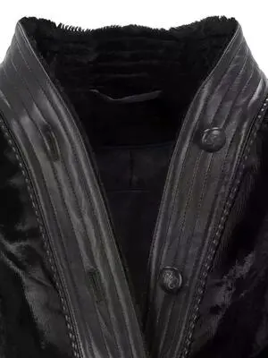 BLAZÉ MILANO Joya Coiba Leather-trimmed Jacket