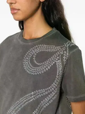 Blumarine Eyelet-embellished T-shirt