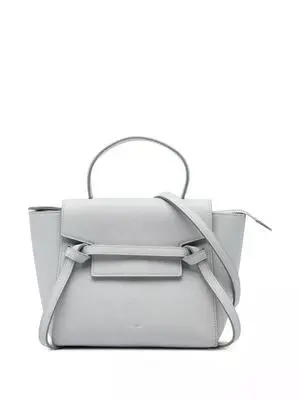 Celine 2019 Nano Grained Calfskin Belt Bag Satchel - Grey