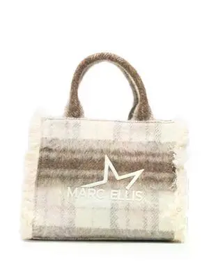 MARC ELLIS M Buby Plaid Tote Bag - Neutrals
