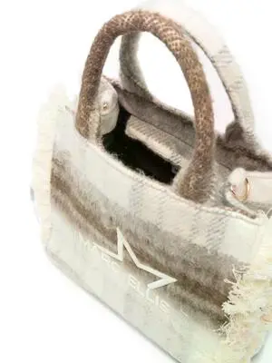 MARC ELLIS M Buby Plaid Tote Bag