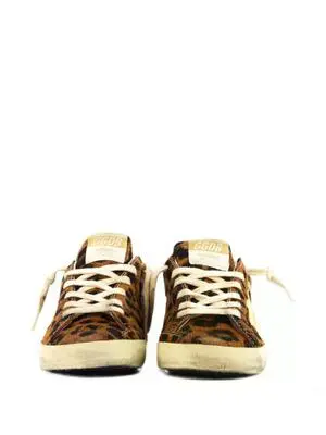 GOLDEN GOOSE Superstar Leopard-print Sneakers