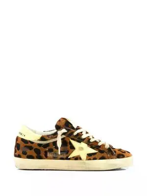 GOLDEN GOOSE Superstar Leopard-print Sneakers - Brown