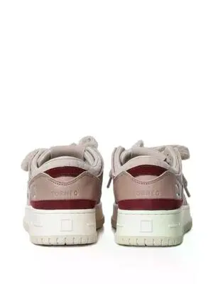 D.a.t.e. Torneo Panelled Leather Sneakers - Pink