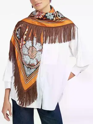 La DoubleJ Reversible Fringe Foulard