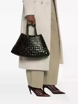 Dragon Diffusion Santa Croce Small Dark Tote Bag - Brown