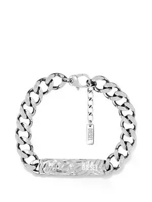 DIESEL® Stainless Steel Id Bracelet - Silver