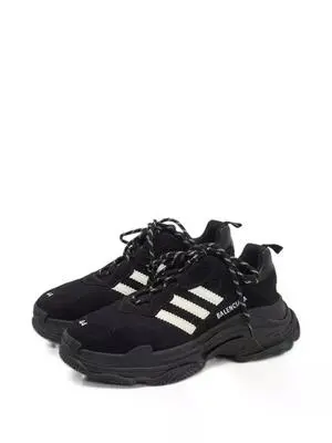 Balenciaga X Adidas Triple S Low-top Sneakers - Black