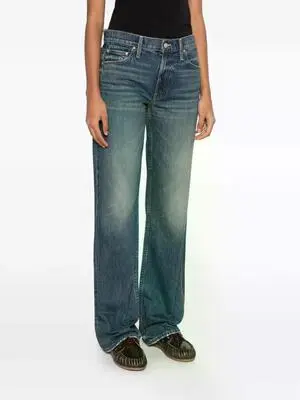 MOTHER Faded Whiskered Jeans