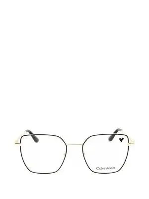Calvin Klein Geometric-frame Glasses - Black